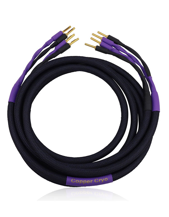 AAC Copper Cryo Speaker Cable Pair Gold Banana – Audio Art Cable