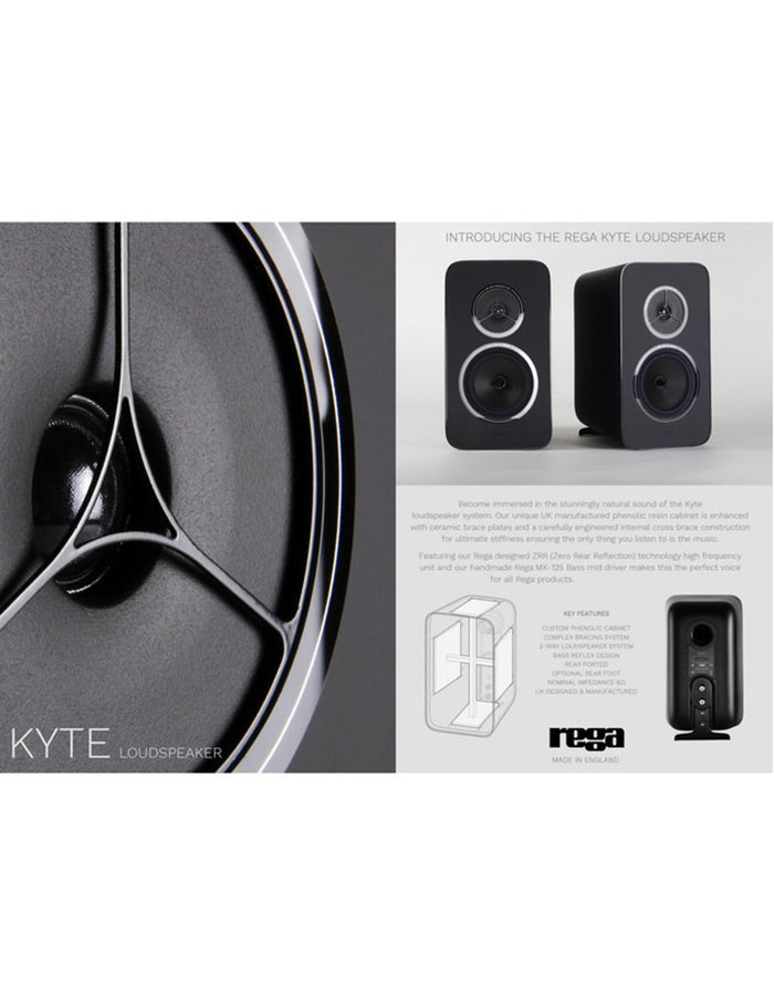Rega Kyte Bookshelf Speaker Pair – Audio Art Cable USA