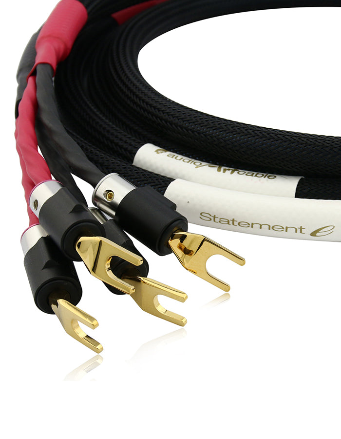 AAC Statement e SC Cryo Speaker Cable Pair Gold Spade – Audio Art Cable USA
