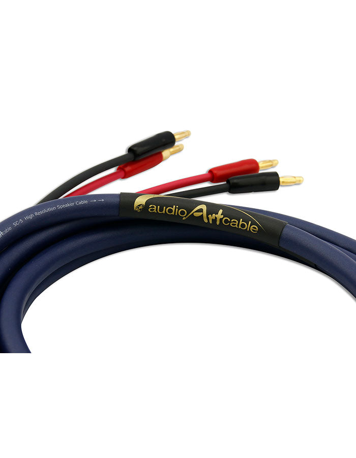 AAC SC-5 Classic Speaker Cable Pair Gold Banana – Audio Art Cable USA